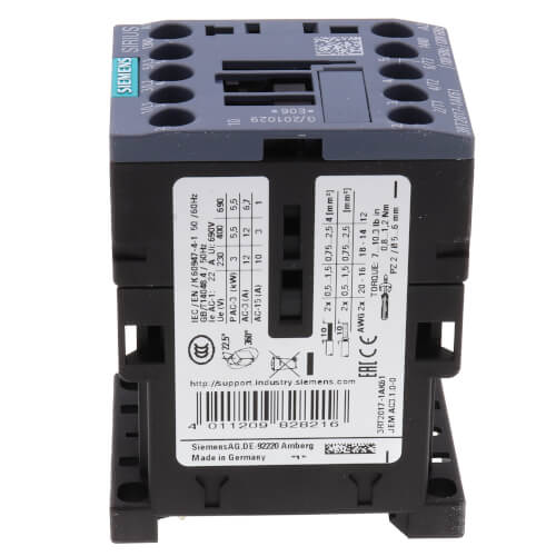 3RT2017-1AK61 - Furnas Controls 3RT2017-1AK61 - 3 Pole, 12 Amp, 120V ...