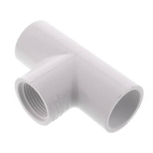 402-007 - 402-007 - 3/4" PVC Sch. 40 Threaded Tee (Socket x FIPT)