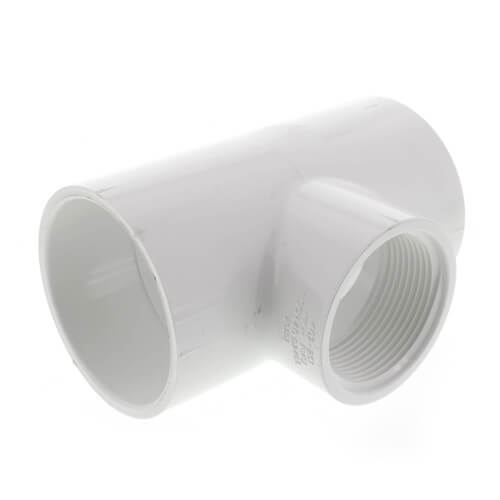 402-251 - 402-251 - 2" x 2" x 1-1/2" PVC Sch. 40 Threaded Tee (Socket x ...