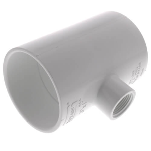 402-335 - 402-335 - 3" x 3" x 1" PVC Sch. 40 Threaded Tee (Socket x FIPT)