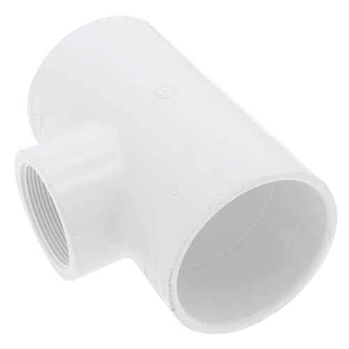 402-338 - 402-338 - 3" x 3" x 2" PVC Sch. 40 Threaded Tee (Socket x FIPT)