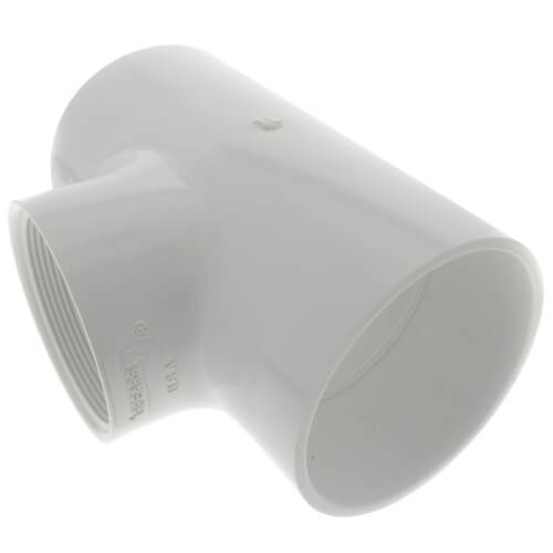 402-490 - 402-490 - 5" x 5" x 4" PVC Sch. 40 Threaded Tee (Socket x FIPT)