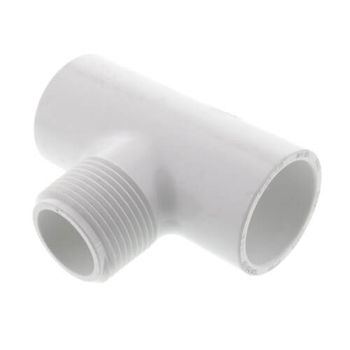 402B-010 - 402B-010 - 1" PVC Sch. 40 Male Threaded Tee (Socket x MIPT)