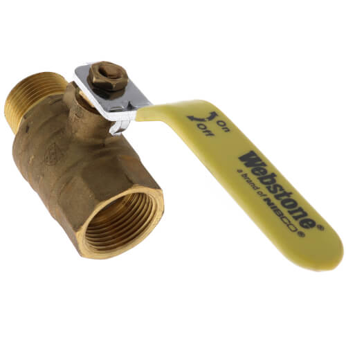40534W - Webstone 40534W - 1" MIP x FIP Full Port Forged Brass Ball ...
