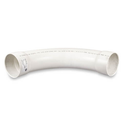 406-080LSF - 406-080LSF - 8" PVC Sch. 40 90° Long Sweep Elbow