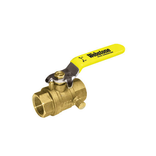 40623 - Webstone 40623 - 3/4" IPS Full Port Forged Brass Ball Valve w ...