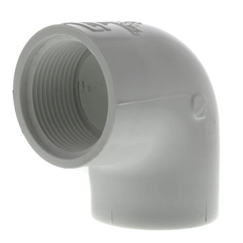 408-012 - 408-012 - 1-1/4" PVC Sch. 40 90° Threaded Elbow (FIPT)
