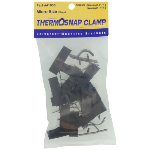 41050 - Thermopan 41050 - Micro 7/16" OD Snap Clamps (Pack of 25)