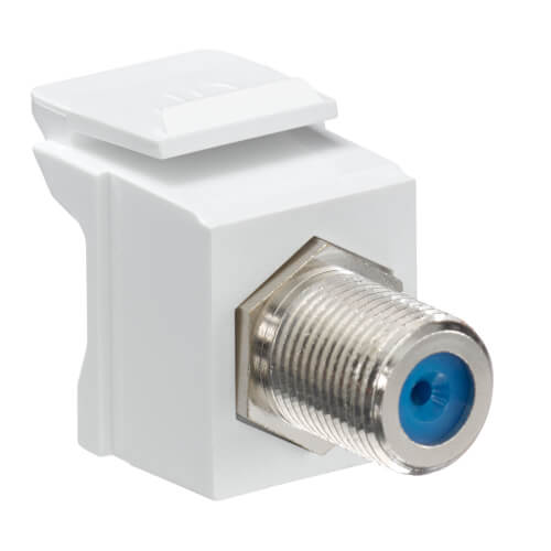 41084-FWF - Leviton 41084-FWF - QuickPort Feedthrough F-Connector (White)