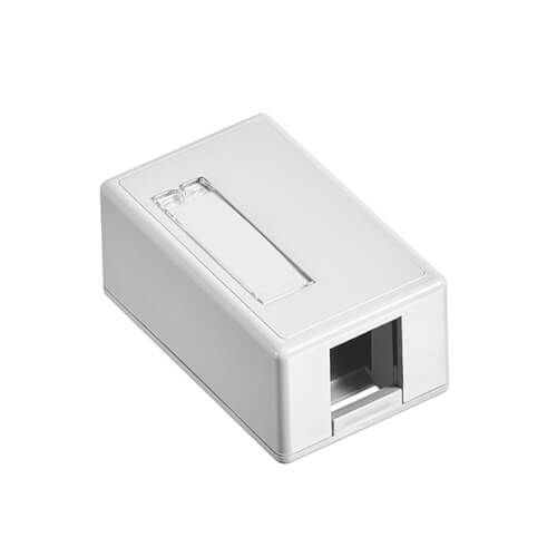 41089-1WP - Leviton 41089-1WP - Surface-Mount 1-Port Plenum-Rated ...