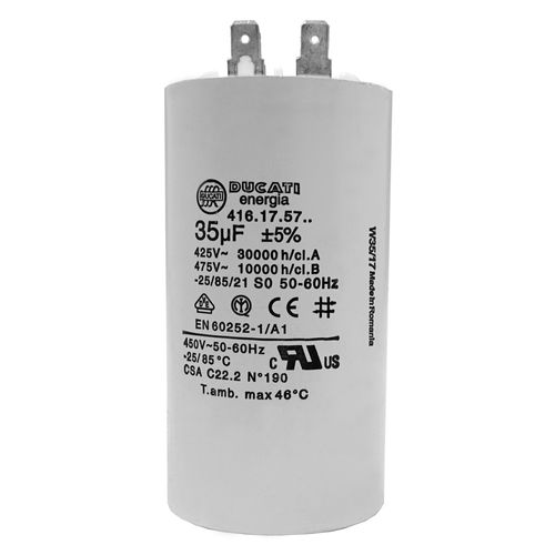 412725 - Fantech 412725 - Capacitor, 35uF, 400V, Cyl, UL