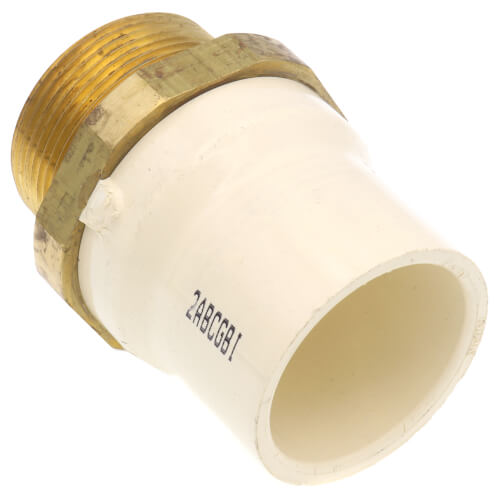 4136-015BR - 4136-015BR - 1-1/2" CTS CPVC Male Adapter (Brass MIPT x ...