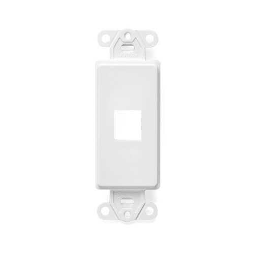 41641-W - Leviton 41641-W - QuickPort Decora Multimedia Insert, 1-Port ...