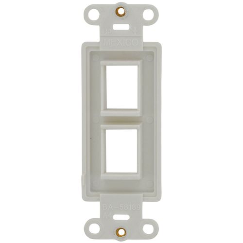 41642-W - Leviton 41642-W - QuickPort Decora Multimedia Insert, 2-Port ...