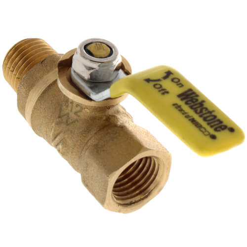 41687 - Webstone 41687 - 1/4" FIP x MIP Full Port Forged Brass Mini ...