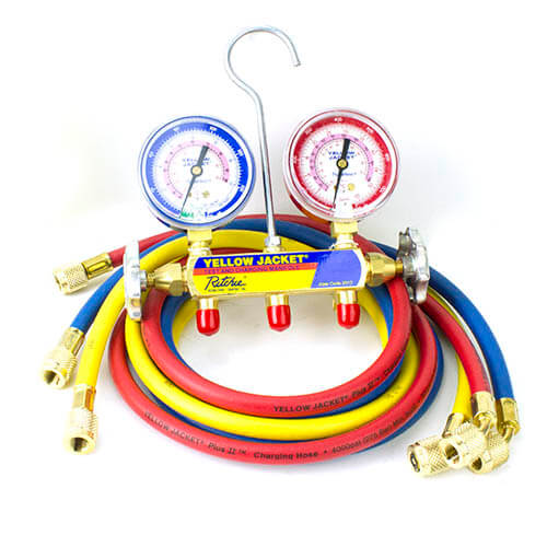 41709 - Yellow Jacket 41709 - Series 41 2-Valve Manifold w/ 60" PLUS II ...