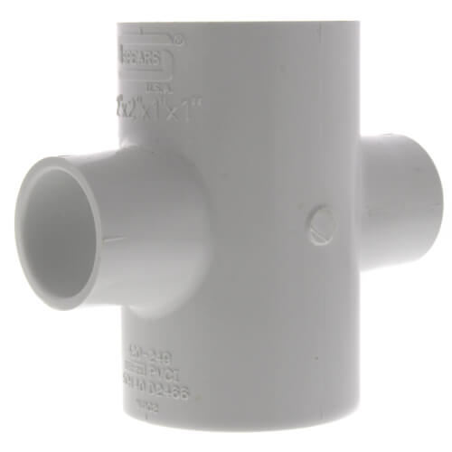 420-249 - 420-249 - 2" x 2" x 1" x 1" PVC Sch. 40 Cross