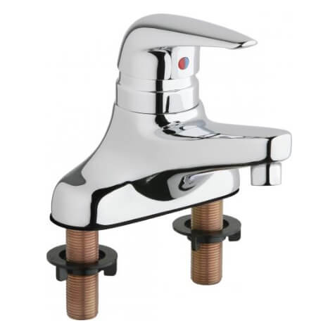 420-E2805ABCP - Chicago Faucets 420-E2805ABCP - 0.5 GPM 4" Deck-Mounted ...