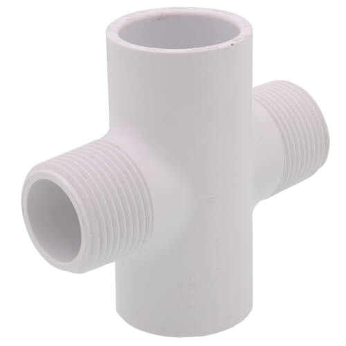 421A-010 - 421A-010 - 1" PVC Sch. 40 Cross (Socket x MIPT)