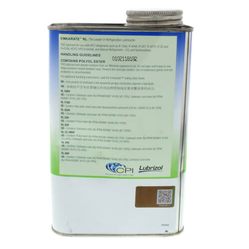 4316-44 - Nu-Calgon 4316-44 - Emkarate RL68H Refrigeration Oil, 1 Qt.
