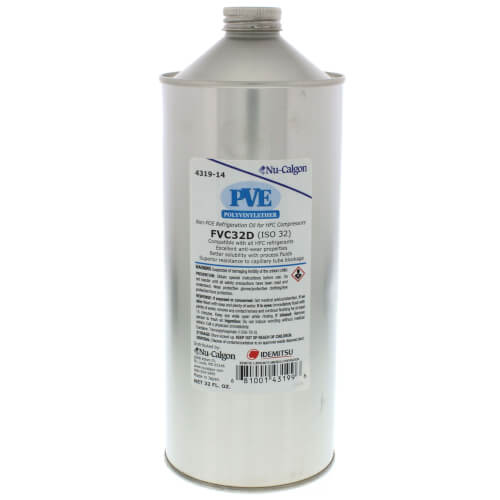 4319-14 - Nu-Calgon 4319-14 - PVE-FVC32D Refrigeration Oil, 1 Qt.