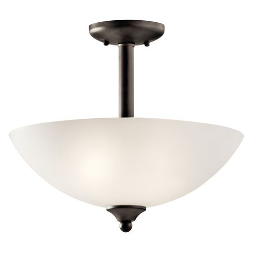 43641OZ - Kichler 43641OZ - Jolie 15" 2 Light Convertible Inverted ...