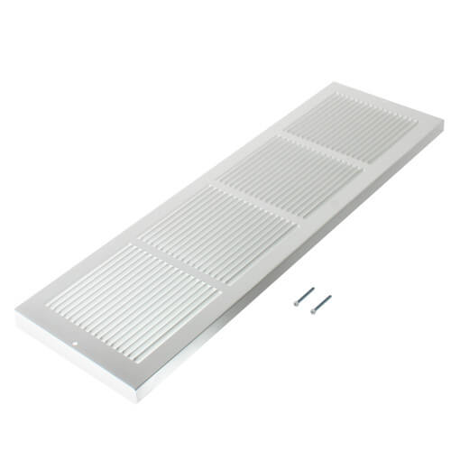 43663 - Hart & Cooley 43663 - 24" x 6" White Baseboard Return Air ...