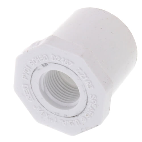 438-129 - 438-129 - 1" x 3/8" PVC Schedule 40 Spigot x Female Bushing