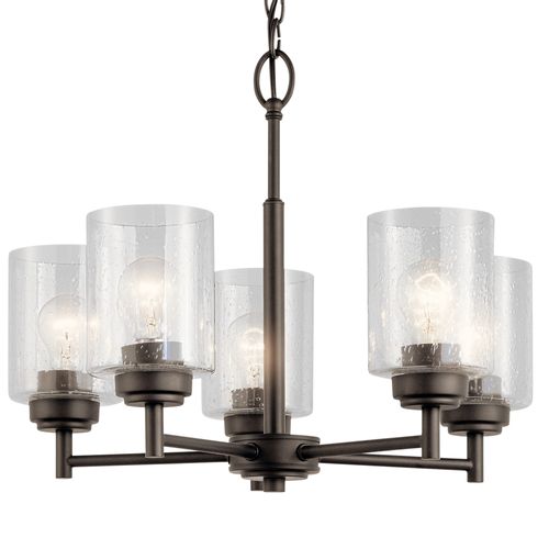 44030OZ - Kichler 44030OZ - Winslow 19.75" 5 Light Chandelier w/ Clear ...