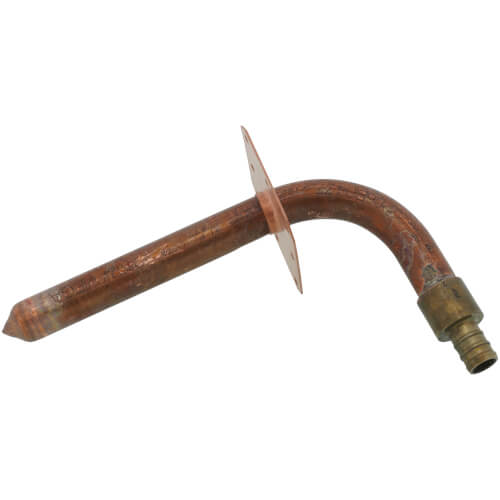 44227 - Viega 44227 - 1/2" PureFlow PEX Crimp Copper Stub-Out Elbow w ...