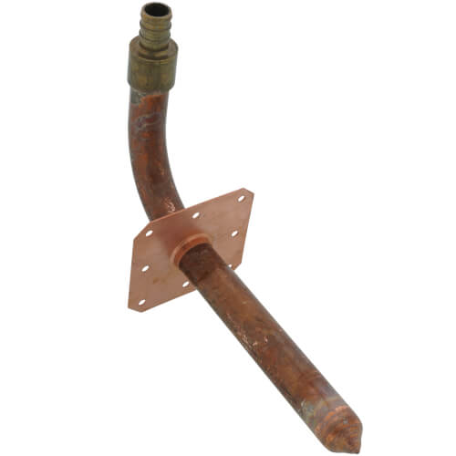 44227 - Viega 44227 - 1/2" PureFlow PEX Crimp Copper Stub-Out Elbow w ...