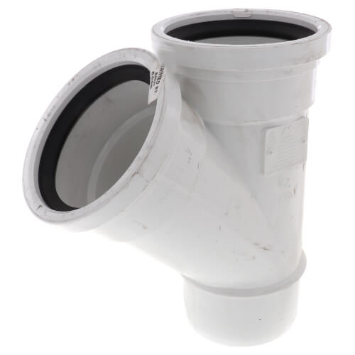 443883 - IPEX 443883 - 4" PVC SDR 35 1/8 Bend 45° Wye, Street (Spigot x ...