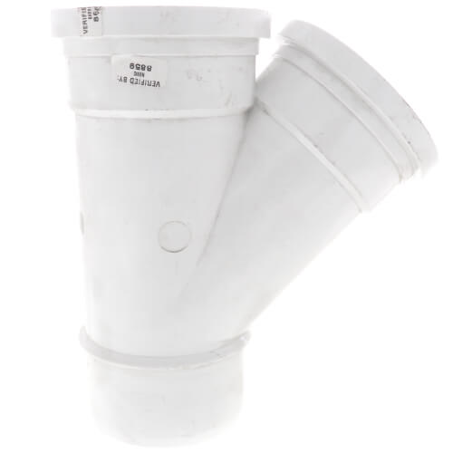 443883 - IPEX 443883 - 4" PVC SDR 35 1/8 Bend 45° Wye, Street (Spigot x ...