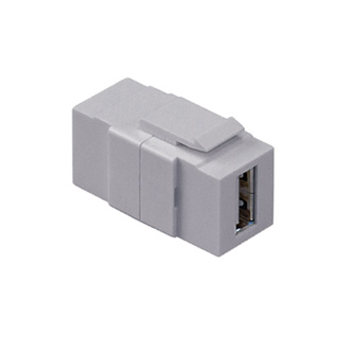 40835 G Leviton 40835 G Usb Feedthrough Quickport Connector Gray