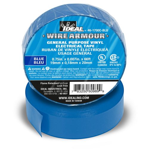 46-1700C-BLU - Ideal 46-1700C-BLU - 3/4" x 66' General Purpose Vinyl ...