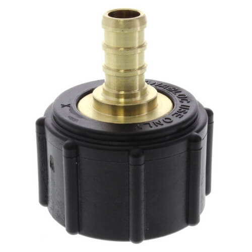 46624 - Viega 46624 - Brass PEX Crimp Port Adapter, 3/8" PEX Crimp x 1/ ...