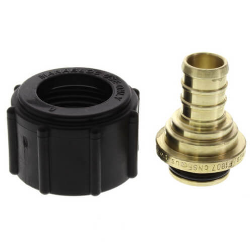 46634 - Viega 46634 - PEX Crimp Port Adapter, 1/2" PEX Crimp x 1/2 ...