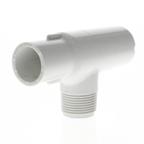 476-010 - 476-010 - 1" PVC Sch. 40 Manifold Tee (Spig x Soc x Mipt)