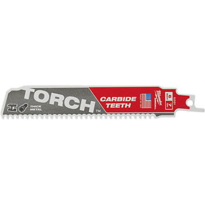 48-00-5501 - Milwaukee 48-00-5501 - Sawzall Torch Reciprocating Blade w/ Carbide Teeth, 7 TPI, 6 ...