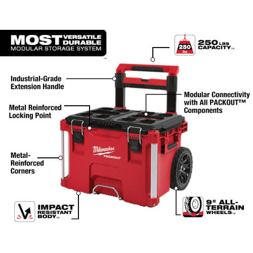 48-22-8426 - Milwaukee 48-22-8426 - PACKOUT Rolling Tool Box