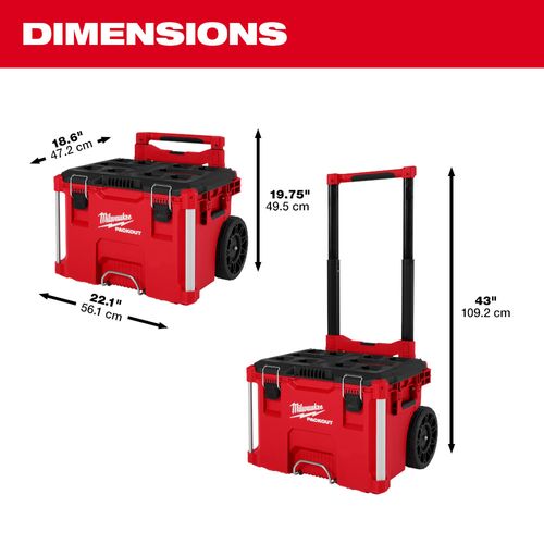 48-22-8427 - Milwaukee 48-22-8427 - PACKOUT Rolling Tool Box