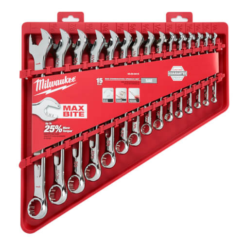 48-22-9415 - Milwaukee 48-22-9415 - 15 Piece Combination Wrench Set - SAE