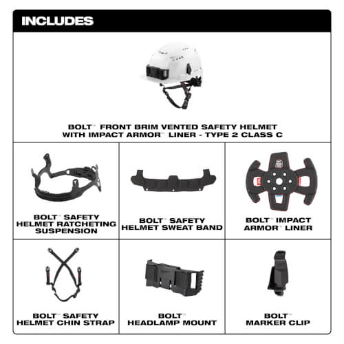 48-73-1364 - Milwaukee 48-73-1364 - BOLT Front Brim Vented Safety ...