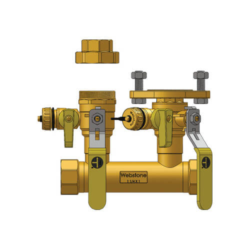 48754-44 - Webstone 48754-44 - 1-1/4" FIP x 1" Hydro-Core Right ...