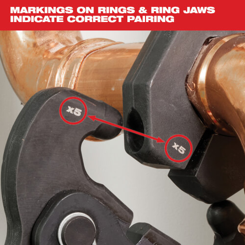 49-16-2650X - Milwaukee 49-16-2650X - 1/2" CTS-V Pivoting Press Ring ...