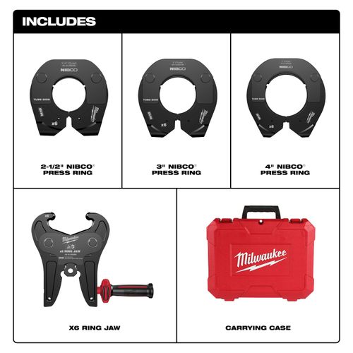 49-16-2690NX - Milwaukee 49-16-2690NX - 2-1/2" - 4" Nibco Press Ring ...