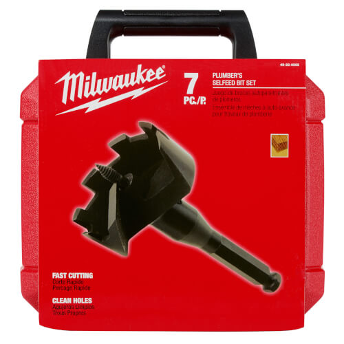 49-22-0065 - Milwaukee 49-22-0065 - Plumbers' Selfeed Bit Kit w/7 Bits