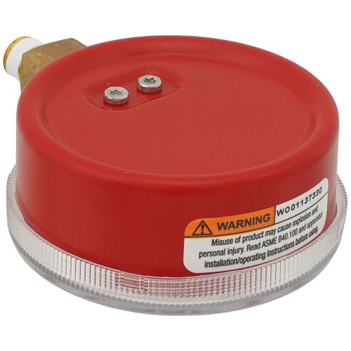 49035 - Yellow Jacket 49035 - 2-1/2" Red Pressure Manifold Gauge, R-410A