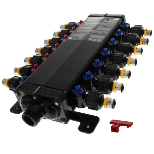 49143 - Viega 49143 - 1/2", 14 Port Zero Lead PEX Press Polymer ...