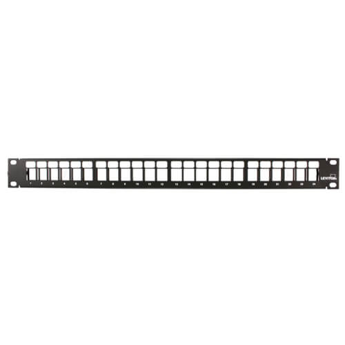 49255-H24 - Leviton 49255-H24 - QuickPort Patch Panel, 24-Port, 1RU ...
